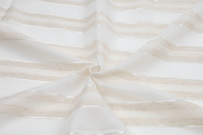Venice Sheer 5201 - Beige Curtain Fabric | Premium Quality – UAE – IDT